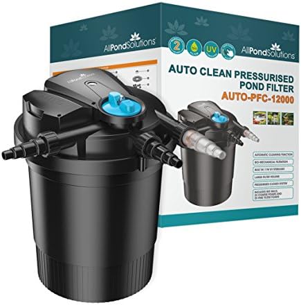 Fish Mate 45000 Pressurised UV + Bio Garden Pond Filter with Powerclenz ...
