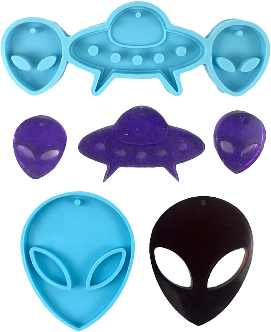 Amazon.com: Alien Silicone Mold SOAP Wax Plaster Resin Clay Mould UFO
