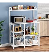 Amazon.com - Tribesigns 5-Tier Kitchen Bakers Rack with Hutch ...