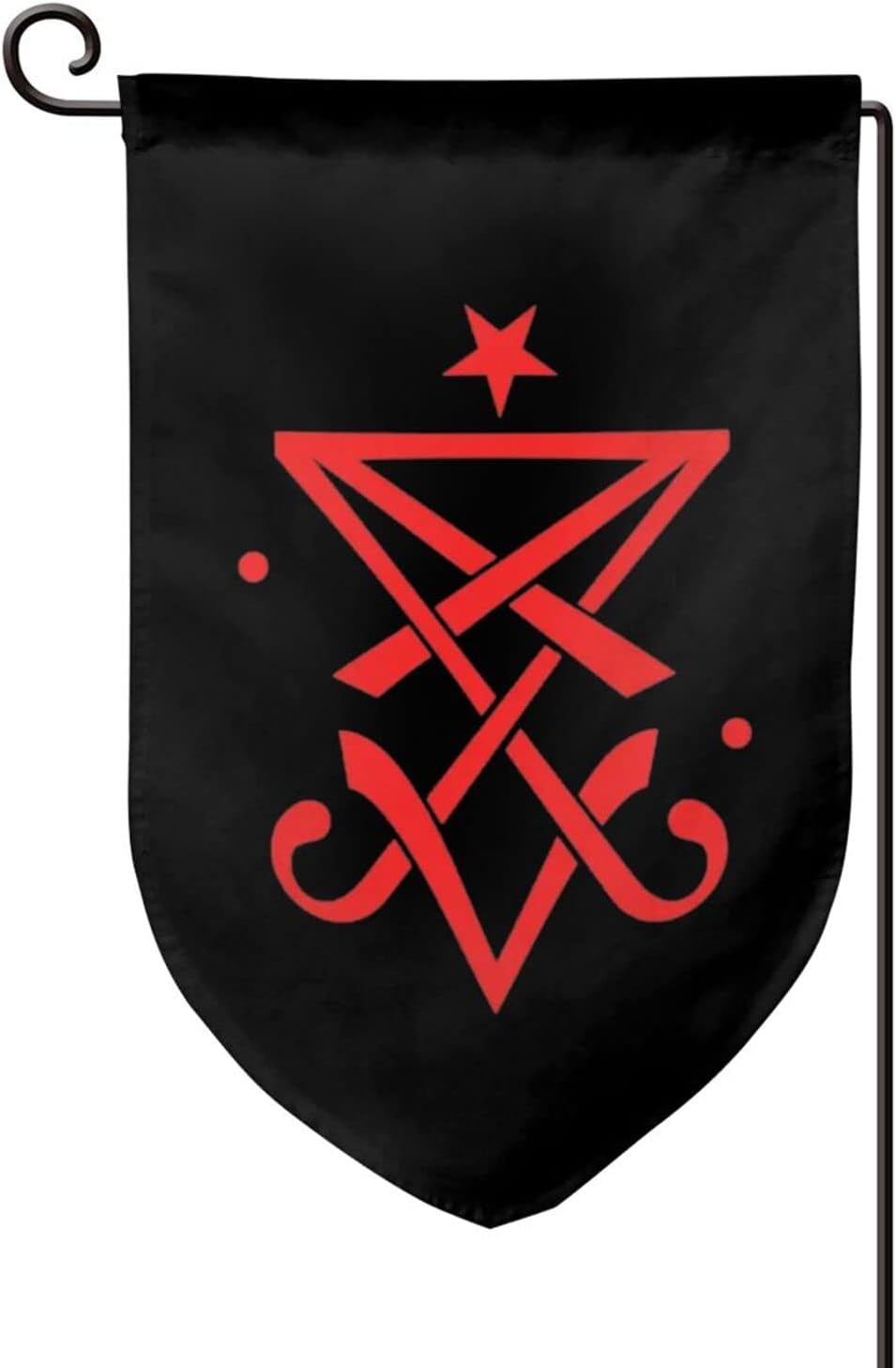 Amazon.com : Occult Sigil of Lucifer Satanic Double Sided Outside Décor ...