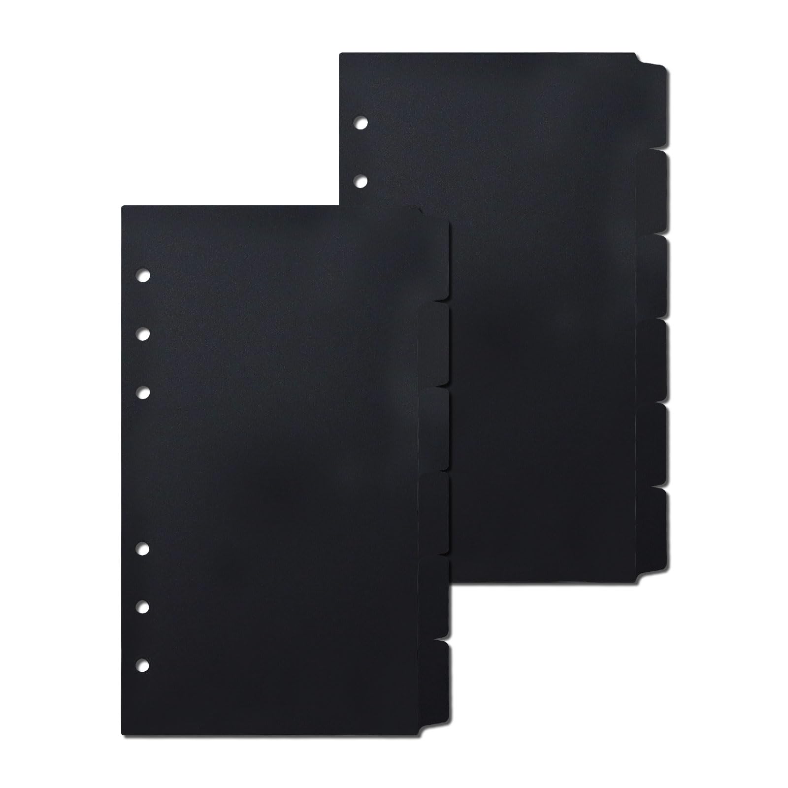 Amazon.com : A6 Black Dividers 6-Tab Sturdy Plastic Planner Dividers ...