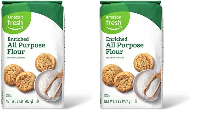 Amazon.com : Amazon Fresh, All Purpose Flour, 2 lb (Pack of 2 ...