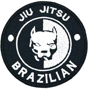 Amazon.com: Brazilian Jiu Jitsu Embroidered Patch Badge Applique Iron ...