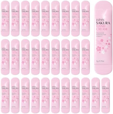 Wenrny Japan Sakura Hand Cream Gift Set for Dry Hands,30 Pcs ...
