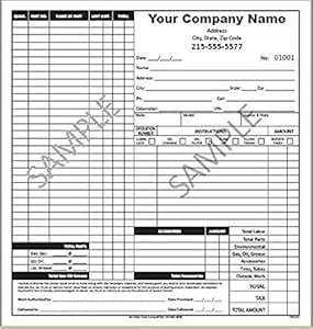 Amazon.com : Automotive Garage Repair Order Forms by CompuPrint / 2 ...