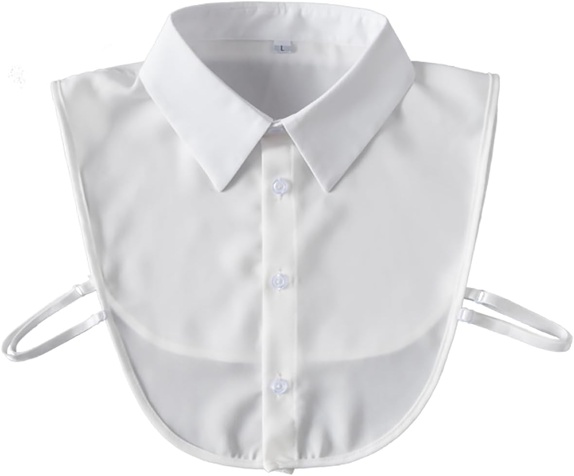 Womens Tops White Collar Fake Collar Detachable Collar Half Shirts ...
