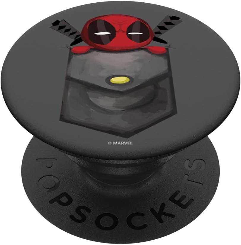 Amazon.com: Marvel Deadpool Mask Straight Away PopSockets Standard ...