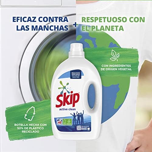 Skip Detergente Líquido Active Clean para Lavadora con Ingredientes de ...