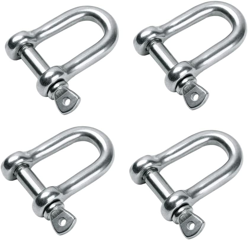 Amazon.com: 8mm Screw Pin Anchor Shackle, 5/16 Inch Stainless Steel Bow ...