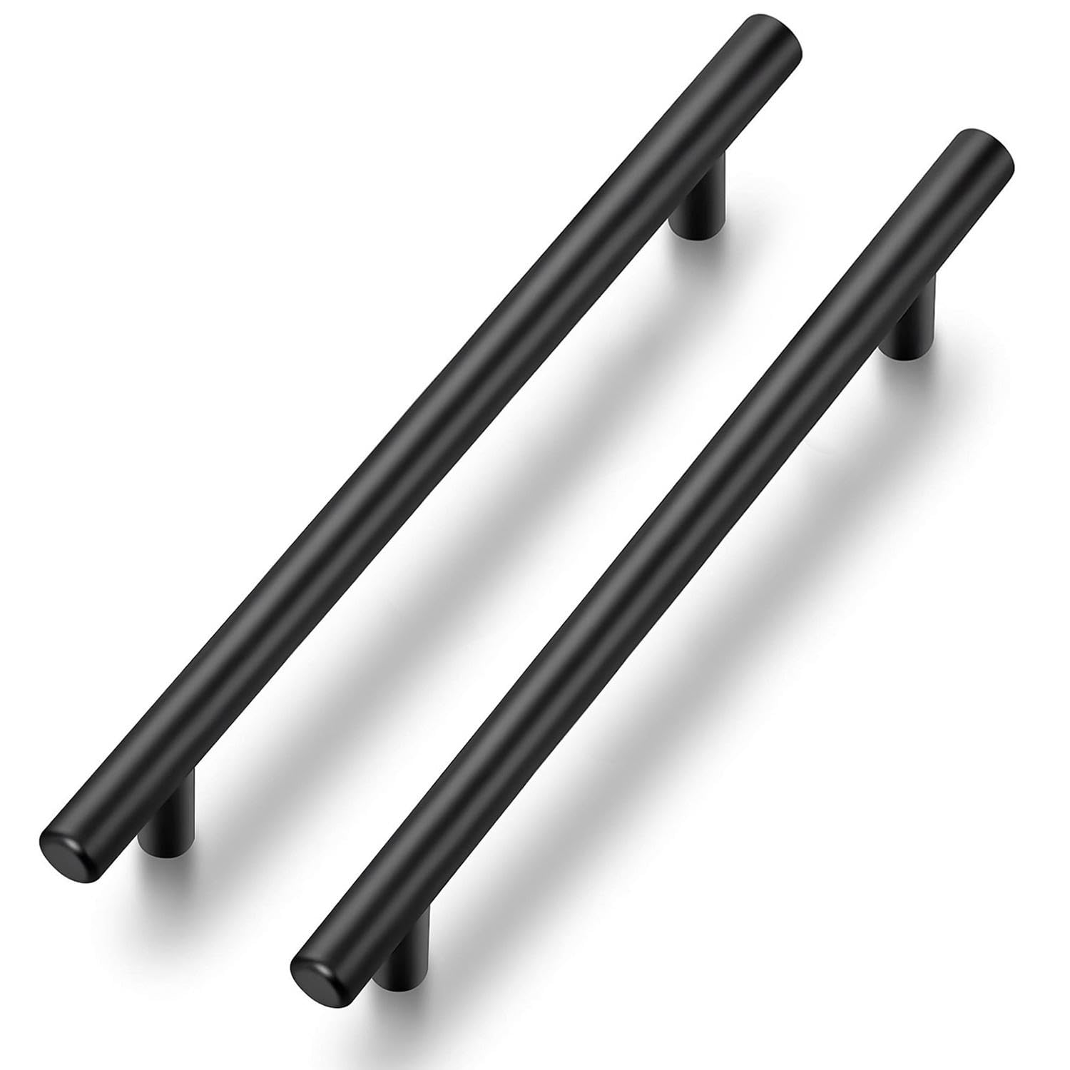 Ravinte 15 Pack Kitchen Cupboard Handles Black Cupboard Handles 160mm Hole Center T Bar Kitchen ...