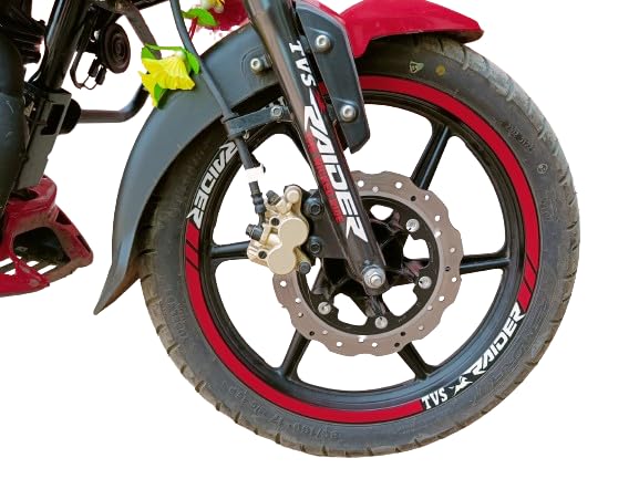 TVS Raider 125 Sticker (Yellow) (Red) : Amazon.in: Car & Motorbike