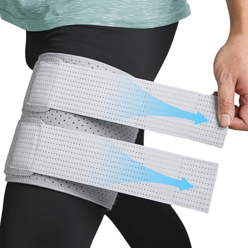 Amazon.com: Hamstring Compression Sleeve(pair)-Copper Thigh Compression ...