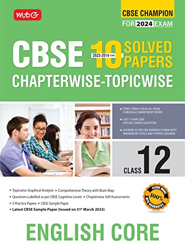 Buy MTG CBSE 10 Years Chapterwise Topicwise Solved Papers Class 12 ...