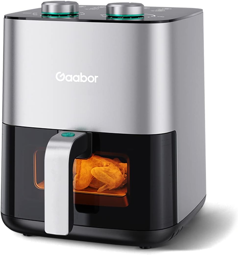 Gaabor Fritadeira Elétrica Air Fryer 4L 1450W Analógica Visor ...