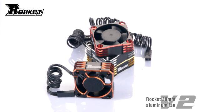 Watch Rocket 30mm aluminum cooling fan for RC car motor on Amazon Live