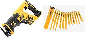 DEWALT DCS367N Brushless XR Compact Reciprocating Saw, Multi & DT2445 ...