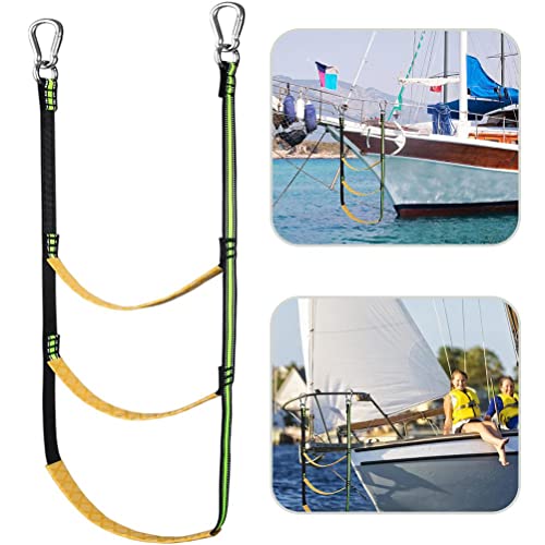 FCHMY Rope ladder, nylon rope ladder, dinghy ladder with 3 steps, entry ...