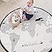 53 Inches Adventure World Map Pattern Baby Crawling Mats Game Blanket ...