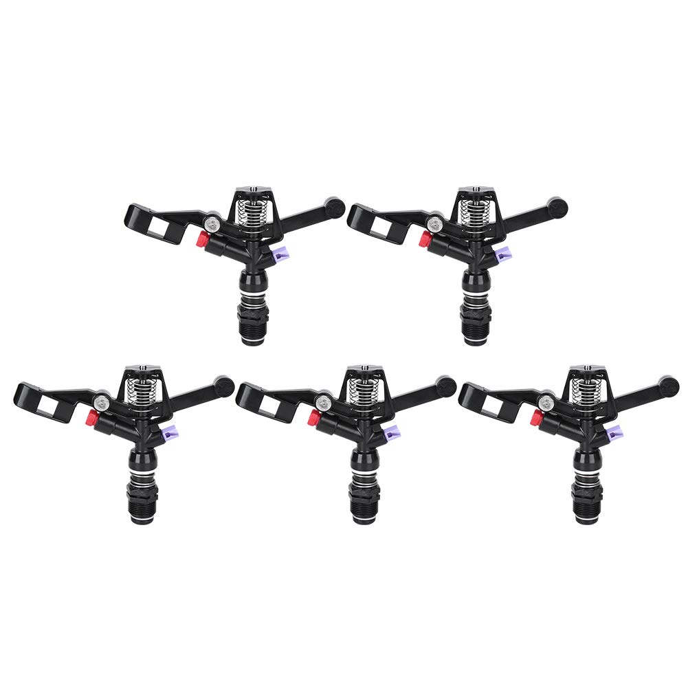 Amazon.com : Lawn Sprinkler, 5PCS Impact Sprinkler Head Garden Impulse ...