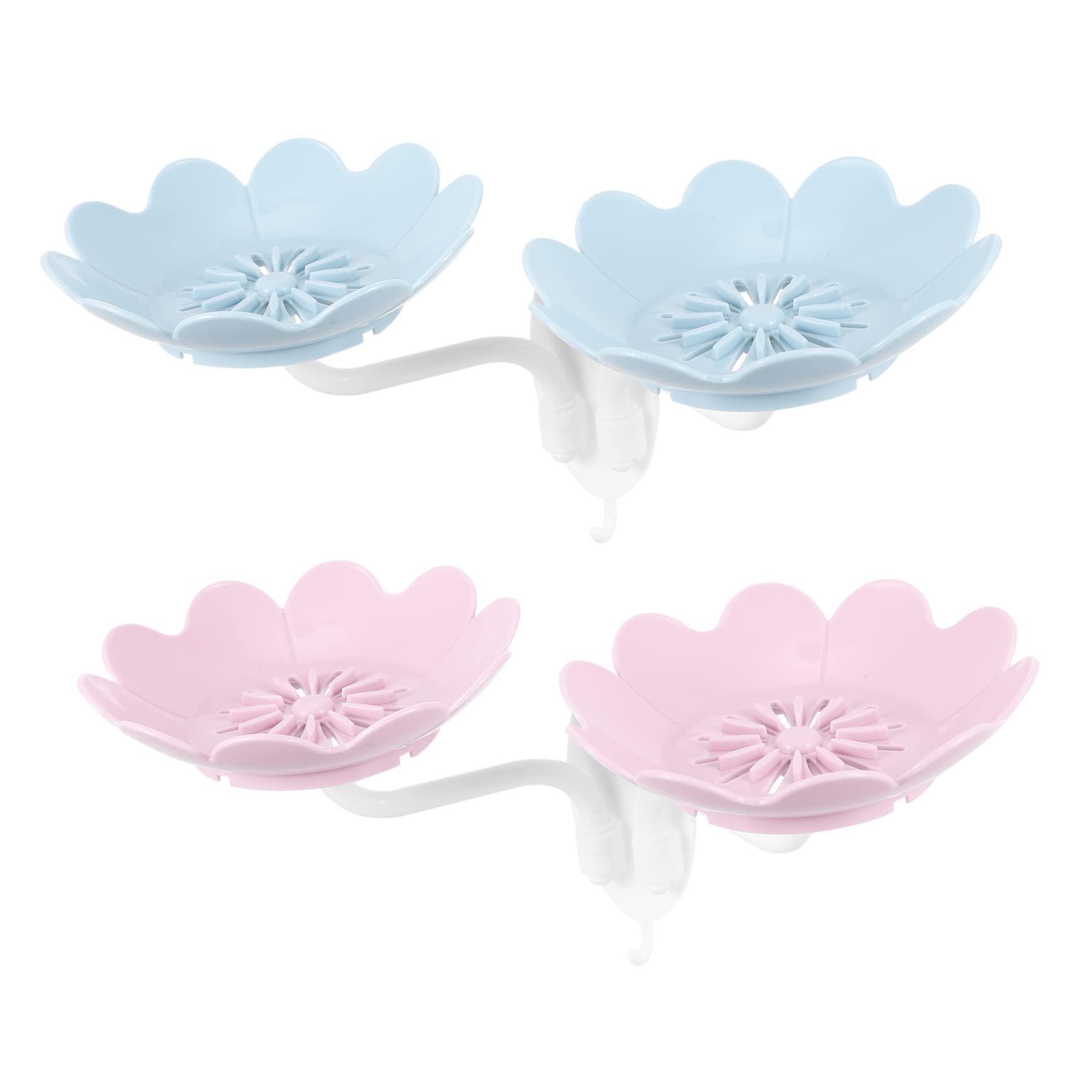 Amazon｜Cabilock 2個 フラワーソープホルダー シャワーウォール用固形石鹸ホルダー ソープケースホルダー 排水石鹸ホルダー 石鹸ケース パンチのないソープディッシュ せっけん ...