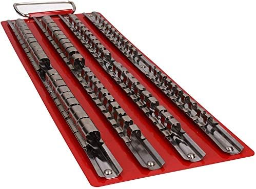 AB Tools 80pc Socket Storage Holder Tray Rack Rail for 1/4" 3/8” or 1/2 ...