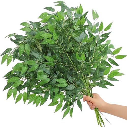 Amazon.com: Redvigh Artificial Italian Ruscus Greenery Stems, Faux ...