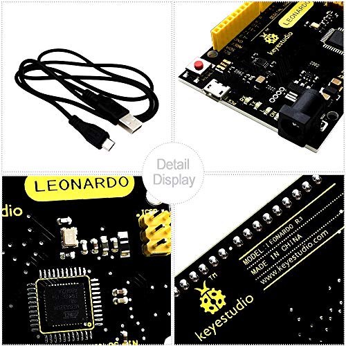 Snapklik.com : KEYESTUDIO Leonardo R3 Microcontroller Development Board