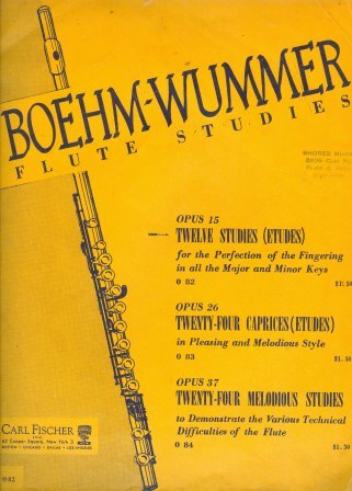 Amazon.com: Boehm-wummer Flute Studies Opus 15 Twelve Studies (Etudes ...