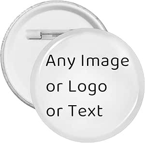 Amazon.com: Custom Pins Custom Photo Buttons Design Your Own Personalized Pinback Buttons ...
