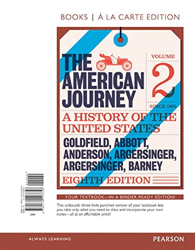 Amazon.com: American Journey, The, Volume 2, Books a la Carte Edition ...