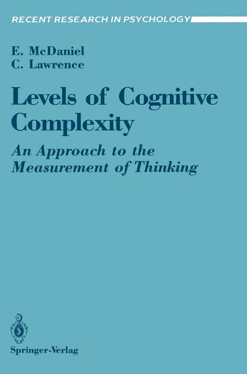 Levels of Cognitive Complexity: An Approach to the Measurement of ...