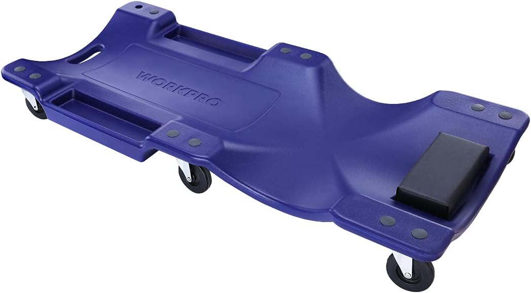 Amazon.com: WORKPRO Mechanic Wheel Plastic Creeper 40 Inch, Blow Molded ...