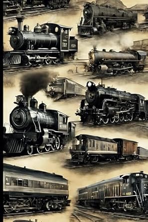 Steam Train Journal: Train Theme Blank Lined Notebook: Harper, GW ...
