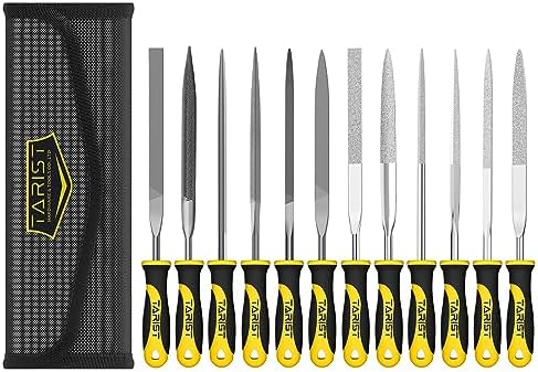 Libraton Mini Metal File Set 13PCS Needle File Set with Carry Case ...