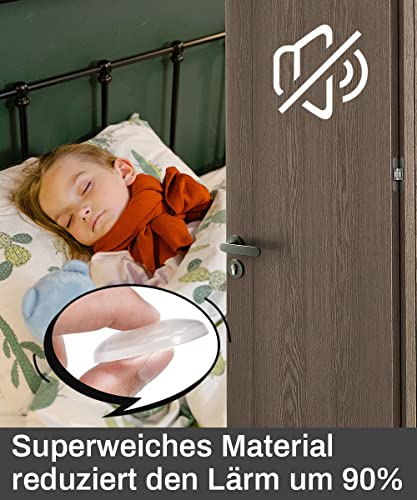 Transparent Door Stopper, Rubber Buffer, Wall Protection Door Handle ...