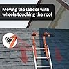 2 Pack Ladder Roof Hook with Wheel RAYDOTOL Heavy Duty Steel Ladder ...