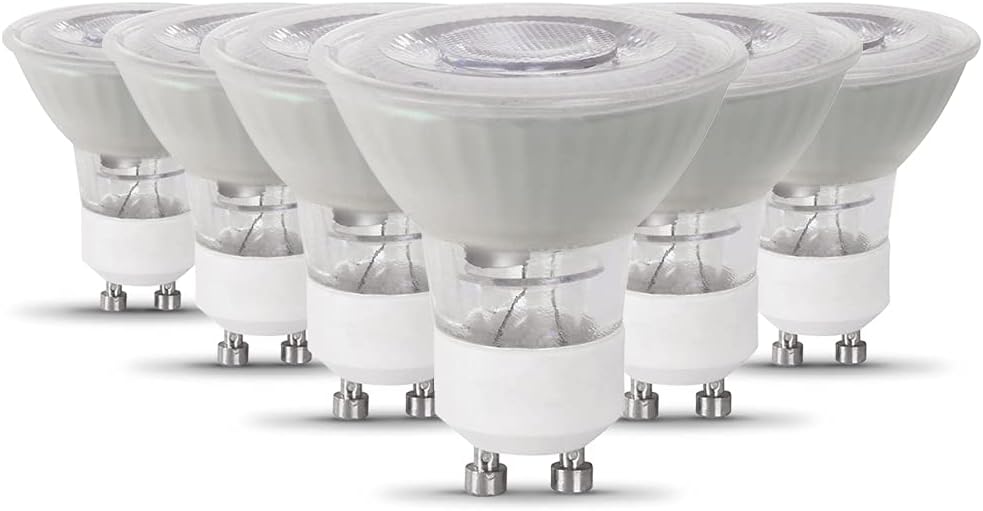 Feit Electric MR16 GU10 LED Bulbs, 50W Equivalent, Dimmable, 3000k ...