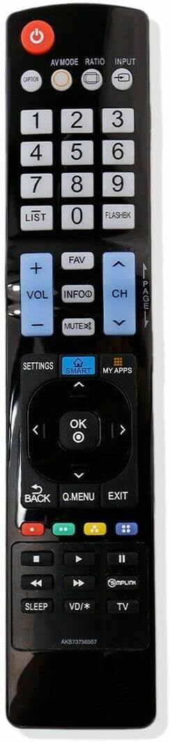 Amazon.com: New AKB73756567 Remote Control Compatible with L-G LED TV ...