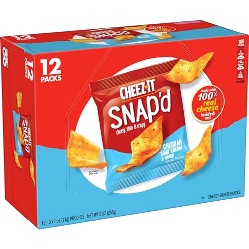 Snapklik.com : Cheez-It Snapd Cheese Cracker Chips, Thin Crisps, Lunch ...