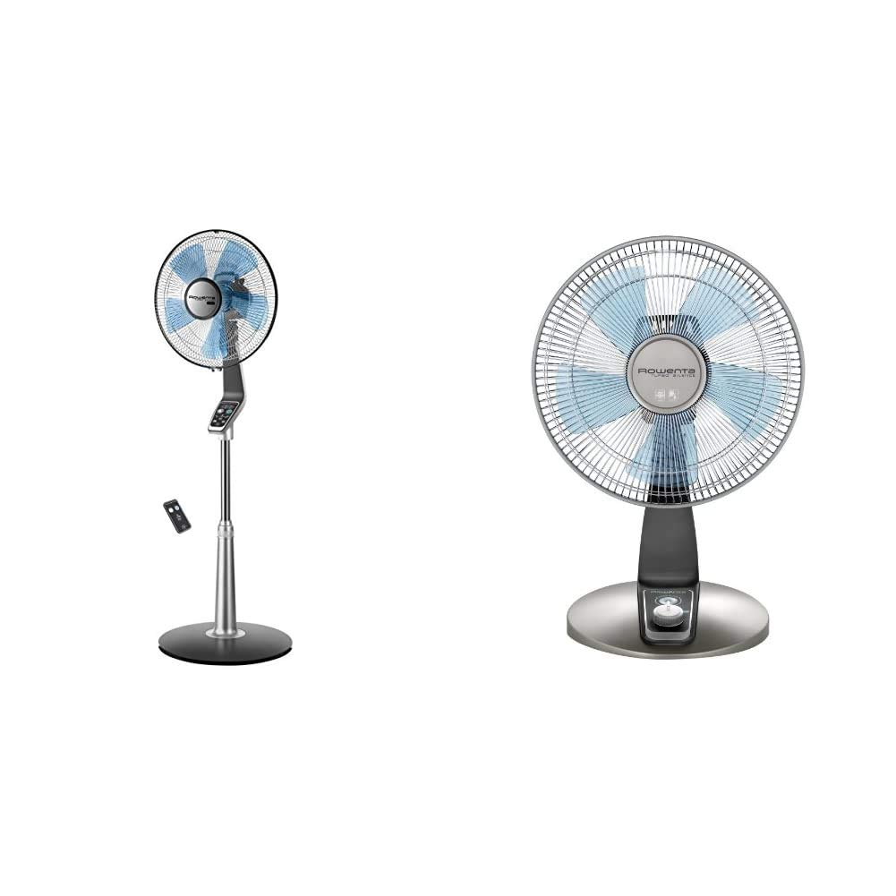 Buy Rowenta VU5670 Turbo Silence Oscillating Fan, Standing Fan, 5 Speed ...