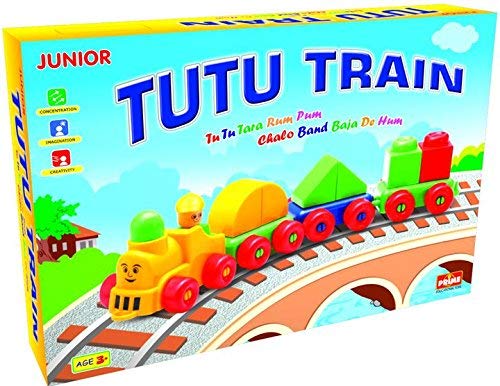 Buy Tutu Train Junior Set Contains Colorful Interlocking Blocks for ...