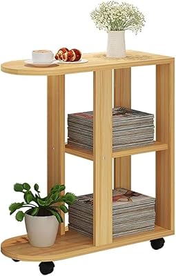 Amazon.com: 2-Tier Small Round Side Table, Mid Century Modern Walnut ...