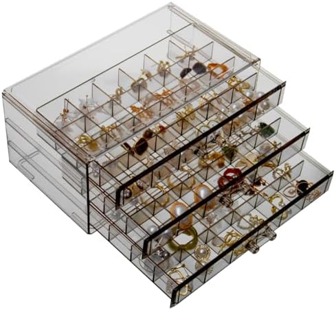 Amazon.com: QIYUSHRY Earring Storage Box Acrylic Jewelry Storage Holder ...