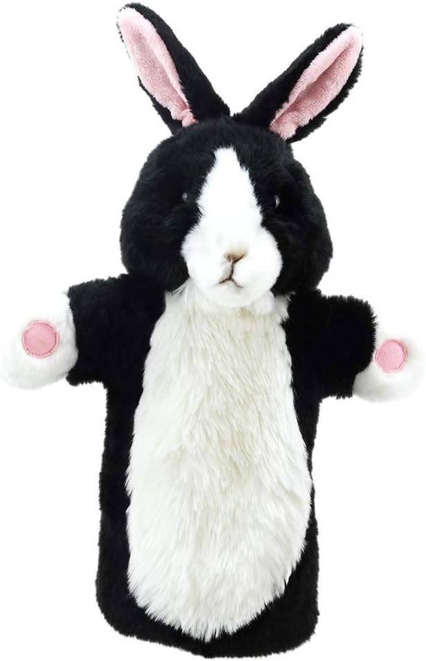 Amazon.com: The Puppet Company Long-Sleeves Black & White Rabbit Hand ...
