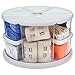 Deflecto Rotating Carousel Craft Organizer, 9-Canister, Includes 3" and ...