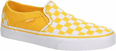 Amazon.com | Vans Womens Asher Slip On Sneaker - Yellow 11 | Shoes