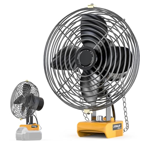 Amazon: Portable Jobsite Fan for Dewalt 20v Battery, Cordless Works Fan ...