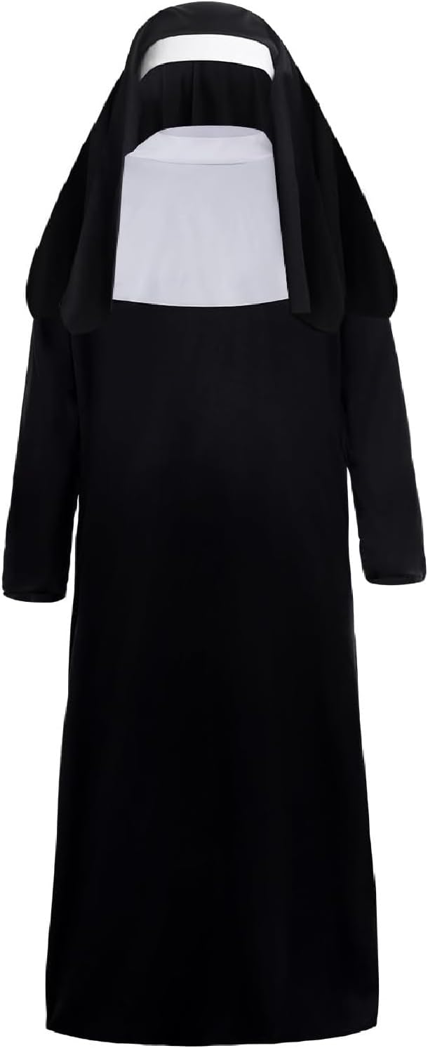 Tayfremn Kids Nun Costume Girl Halloween Nun Costume Black Children Nun ...