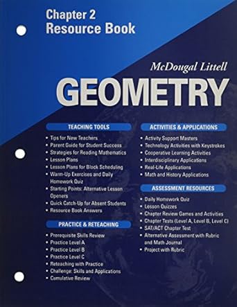 Amazon.com: McDougal Littell - Geometry - Chapter 2 Resource Book ...