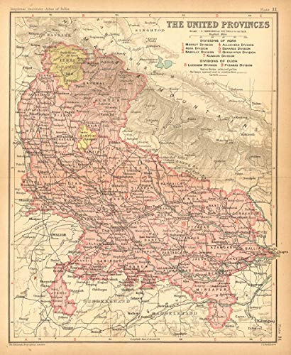 Buy 'The United Provinces'. British India. Uttar Pradesh & Uttarakhand ...